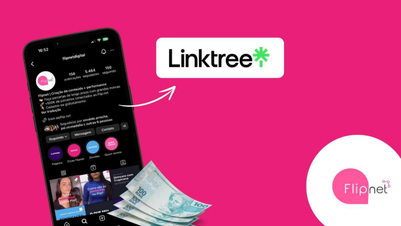 Como monetizar suas redes sociais usando o Linktree e o Flipnet - Flip.net